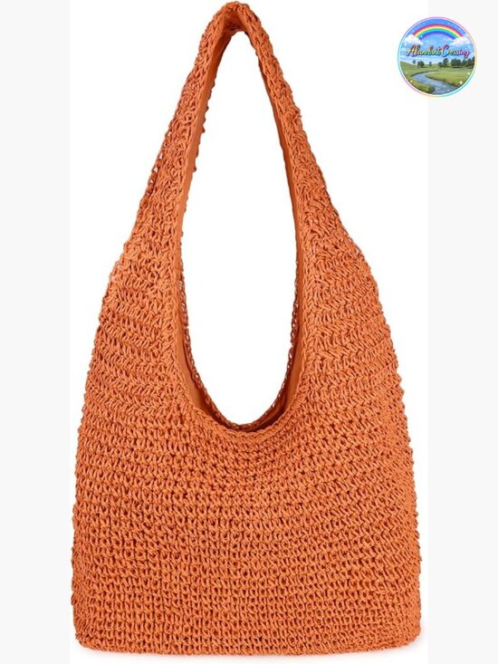 Bags | Handwoven Straw Beach Bag Tote Hobo Shoulder Bag Summer | Poshmark